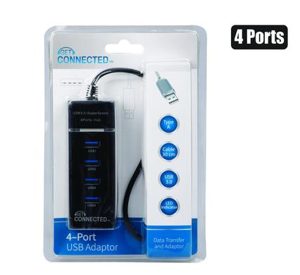 USB 3.0 COMPUTER 4 PORT HUB 5GBPS – Wholesale-za