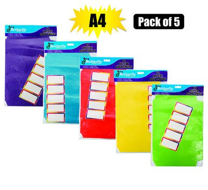 A4 BOOK COVERS PRE-CUT PACK OF 5 – Wholesale-za